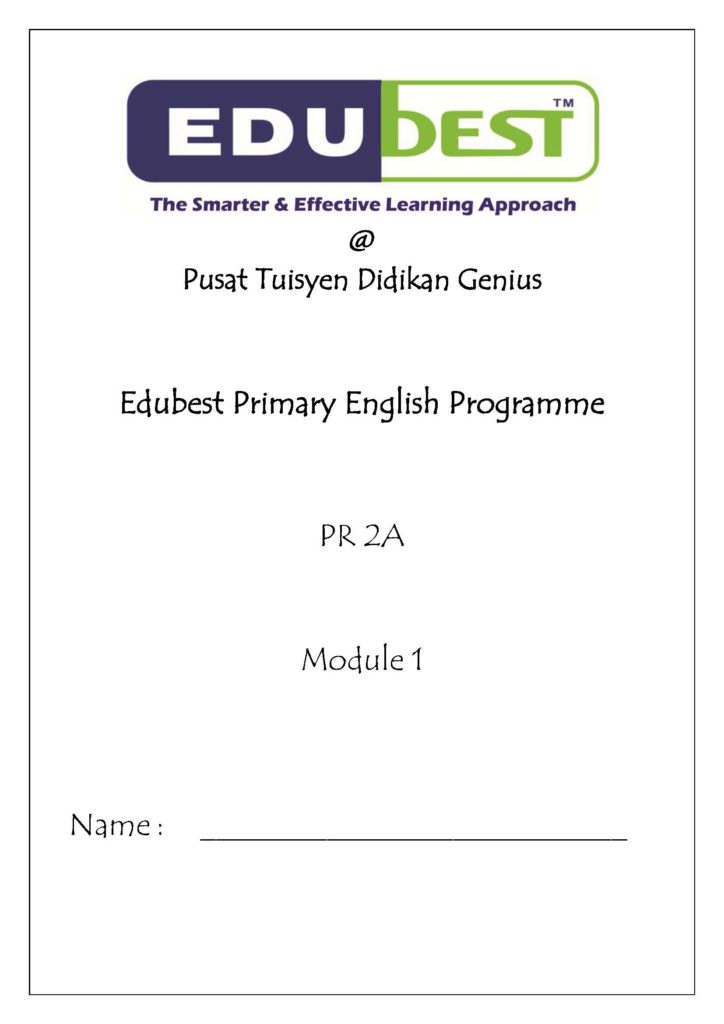 Edubest English Programme Module Cover • Edubest | Tuition Centre ...
